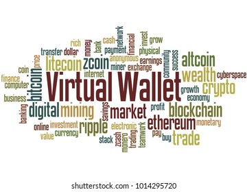 Virtual Wallet Word Cloud Concept On Stock Illustration 1014295720 ...