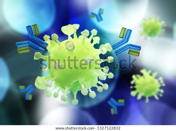 Virus Closeup Harmful Microbe Bacterium 3d Stock Illustration ...