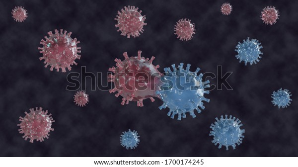 Virus Mutations Process 3d Illustartion New Stock Illustration 1700174245