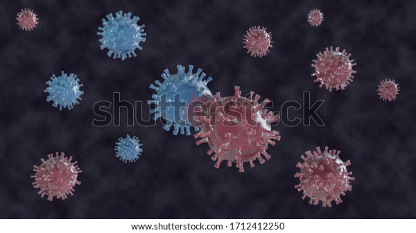 Virus Mutations Process 3d Illustartion New Stock Illustration ...