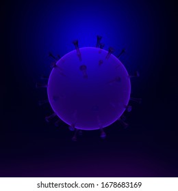 Virus Simplified Image 3d Render Computer Stock Illustration 1678683169 ...