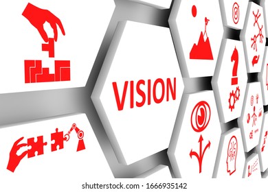 Vision Concept Cell Background 3d Illustration Stock Illustration ...