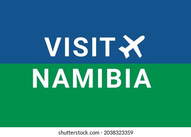 Visit Namibia Visit Logo Namibia Plane Stock Illustration 2038323359 ...