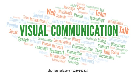 Visual Communication Word Cloud Stock Illustration 1239141319 ...
