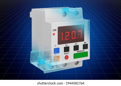 Visualization 3d Cad Model Digital Timer: ภาพประกอบสต็อก 1944581764 ...
