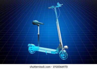 Visualization 3d Cad Model Electric Scooter庫存插圖 1918366970 | Shutterstock