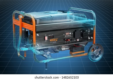 34 Generator Cad Drawing Images, Stock Photos & Vectors | Shutterstock