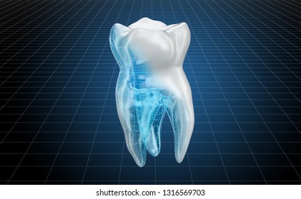 Visualization 3d Cad Model Human Tooth 스톡 일러스트 1316569703 | Shutterstock