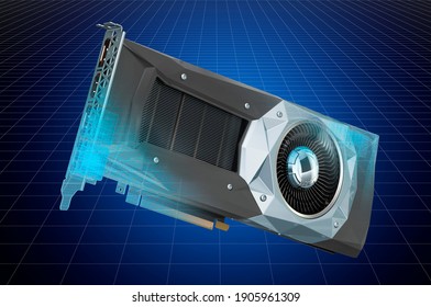 Visualization 3d Cad Model Video Card Stock Illustration 1905961309 ...