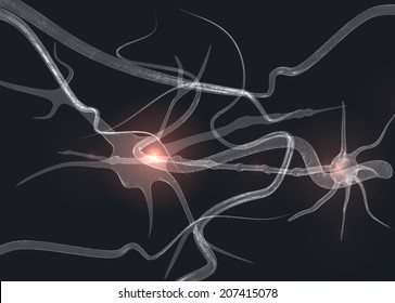 Visualization Microscopic View Neurons Stock Illustration 207415078 ...