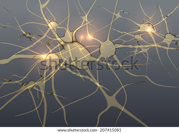 Visualization Microscopic View Neurons Stock Illustration 207415081 ...