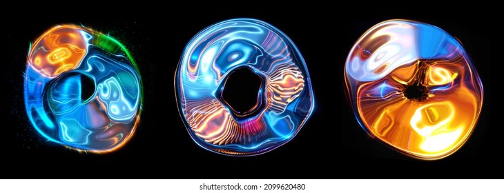 Vivid Objects Halo Effect Shape Mystical Stock Illustration 2099620480