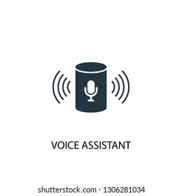 Voice Assistant Concept Line Icon Simple Stock Vector (Royalty Free ...