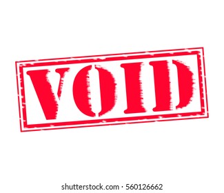 Void Red Stamp Text On White Stock Illustration 550842349