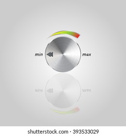 Volume Control On Gray Background Stock Illustration 393533029 ...