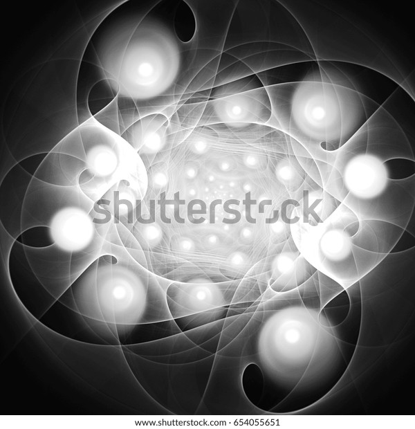 Vortex Spheres Constellation Many Moons 3d Stock Illustration 654055651 ...