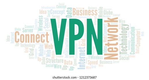 Vpn Word Cloud Stock Illustration 1212373687 | Shutterstock