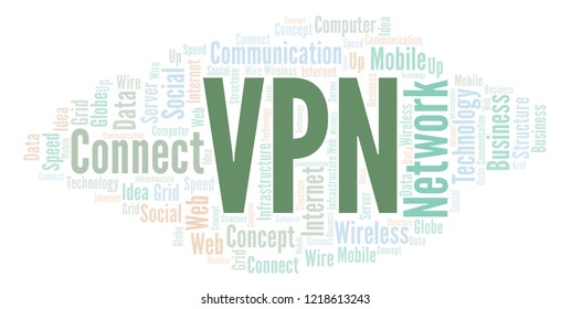 Vpn Word Cloud Stock Illustration 1212373687 | Shutterstock