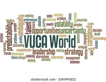 Stock ilustrace „Vuca World Word Cloud Concept On“ 1045995832 ...