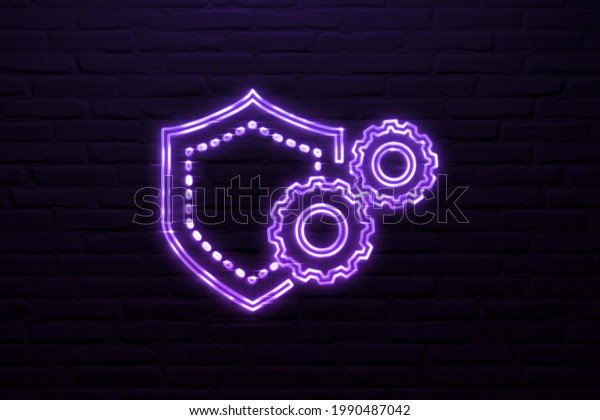 Vulnerability Management Tools Icon Neon Style Stock Illustration ...