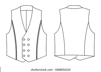 Waist Coat Side Panels Patch Work Stock Illustration 1848056524 ...