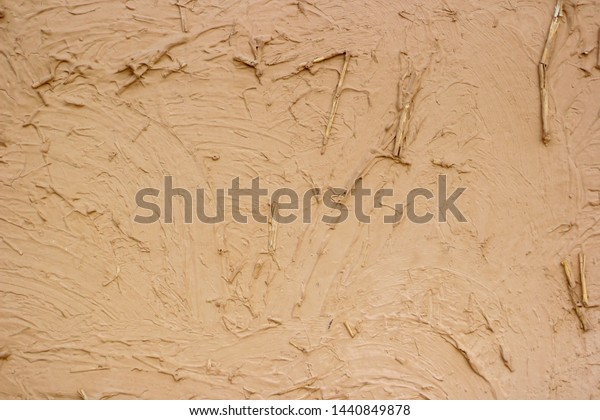 Wall Background Texture Mud Straw Bricks: ilustración de stock ...
