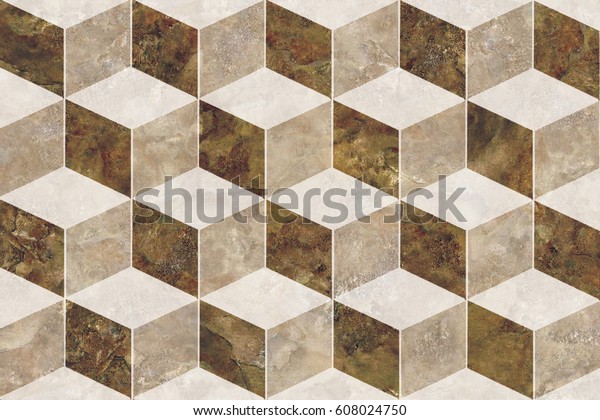 Wall Floor Tiles Design Pattern Background Stock Illustration 608024750 ...