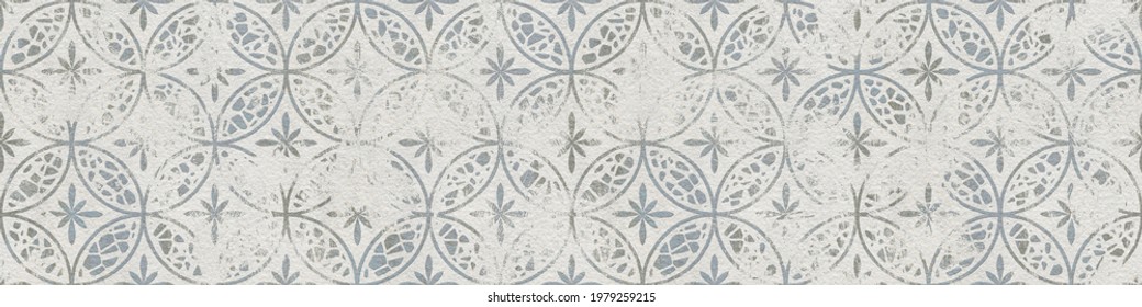 Wall Stencil Plaster Seamless Texture Circle Stock Illustration ...