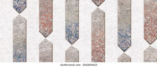 Wall Tile Design Decor Texture Wall Stock Illustration 2042834423 ...