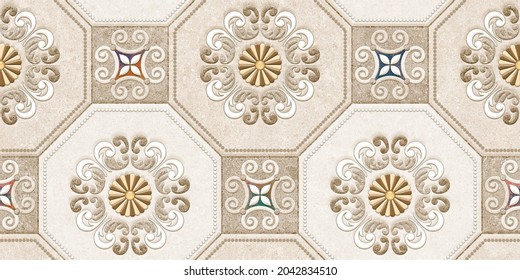 Wall Tile Design Decor Texture Wall Stock Illustration 2042834510 ...