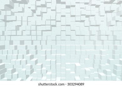 Wallpaper Background Effect 3d Block Style Stock Illustration 303294077
