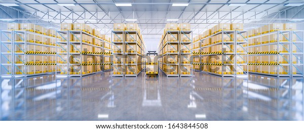 Warehouse building using for storage and distribution centers ...