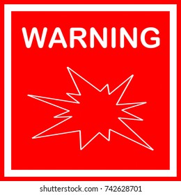 Warning Explosion Stock Illustration 742628701 | Shutterstock