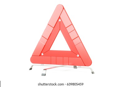 Warning Triangle 3d Rendering Isolated On Stock Illustration 639805459 ...