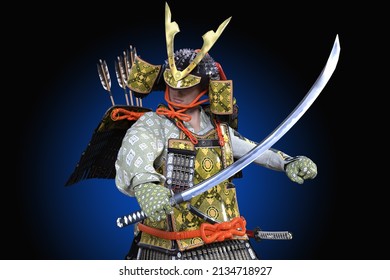 Warrior Pulls Out His Sword Fights Stock Illustration 2134718927 ...