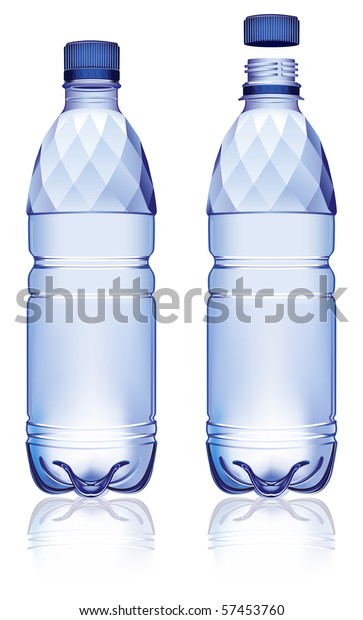 Water Bottle Raster Version Vector Illustration Stock Illustration ...