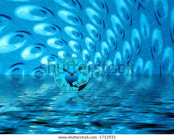 Water Clock Stock Illustration 1712932 | Shutterstock