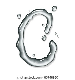 Vector Water Pound Sign Water Font Stock Vector (Royalty Free) 66585919
