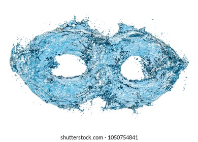Water Infinity Symbol 3d Rendering Isolated Stock Illustration ...