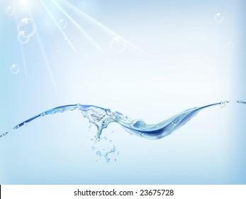 Water Lights Reflected Background Stock Illustration 23675728 ...