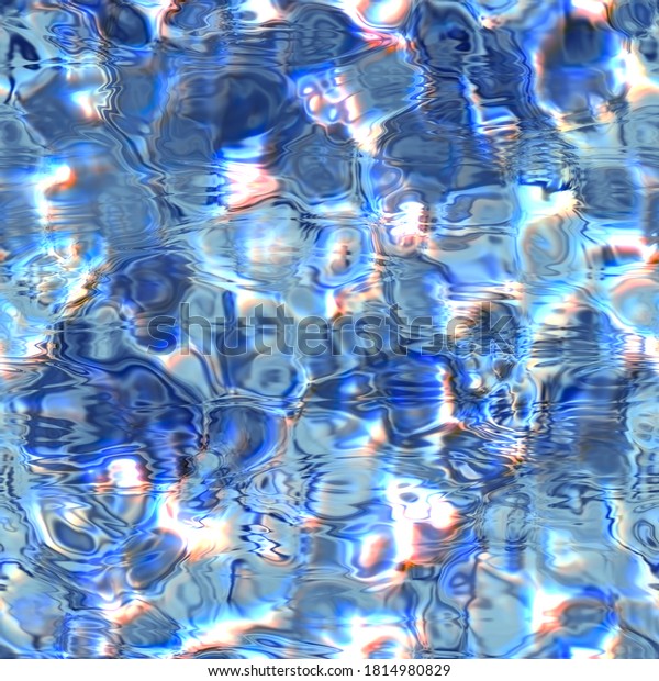 Water Ripple Reflection Texture Background Seamless Stock Illustration ...