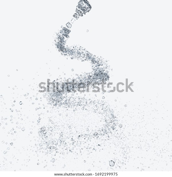 Water Spin Simulation Water Splash Background Stock Illustration ...