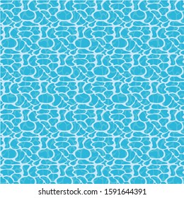 Water Surface Seamless Pattern Blue Simple Stock Illustration ...