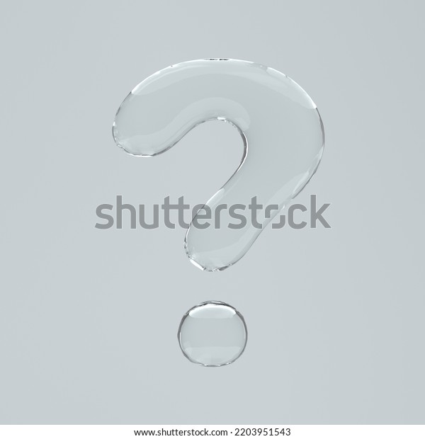 Water Typeface Transparent Pattern Question Mark Stock Illustration ...