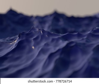 Water Waves Concept 3d Render Stock Illustration 778726714 | Shutterstock