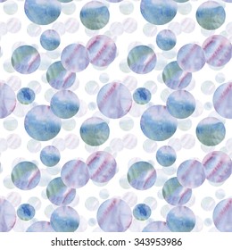 Watercolor Abstract Pattern Bubbles Stock Illustration 343953986 ...
