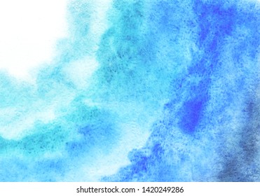 Watercolor Background Drawing By Hand Image Stock Illustration ...