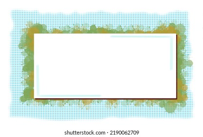 Watercolor Background Empty Rectangle Text Stock Illustration ...