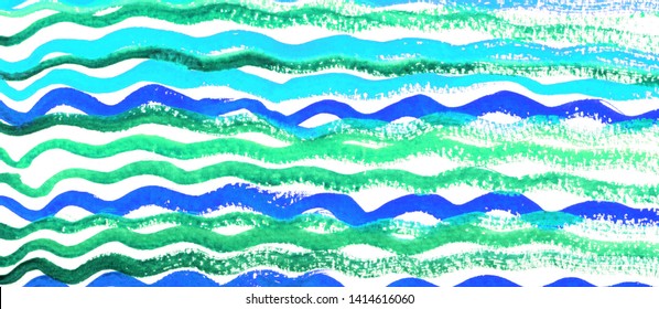 Watercolor Background Horizontal Rectangular Wave Format Stock ...