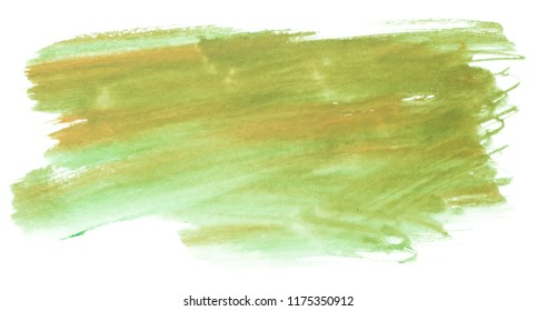 「Watercolor Patch Rectangular Green Yellow Texture」のイラスト素材 1175350912 ...